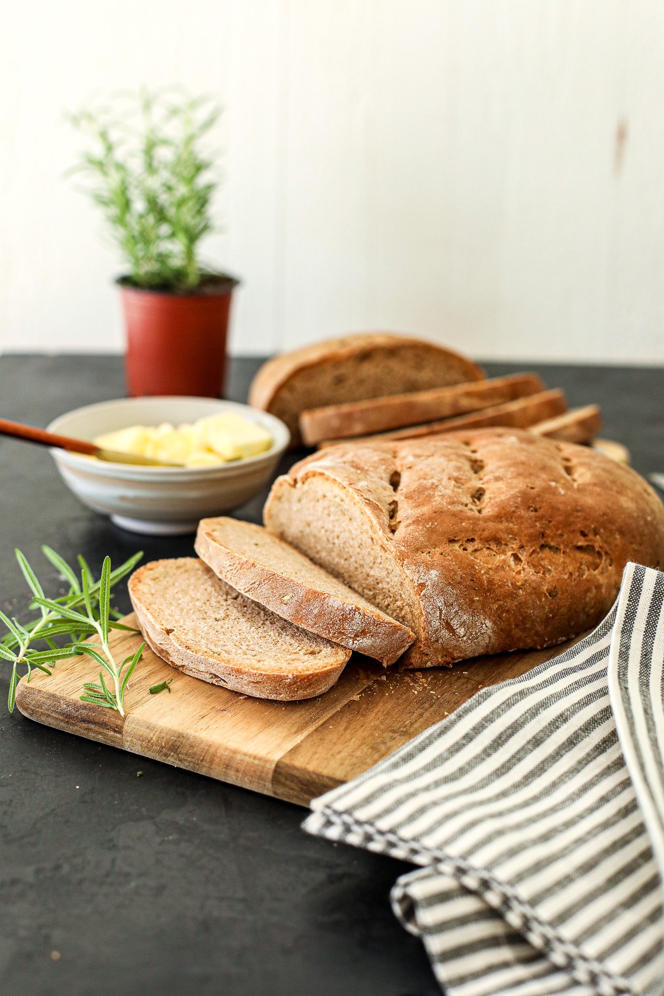 Rosemary Garlic Bread - Little Bits of Real Food