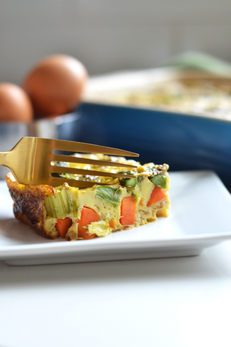 Spring Veggie Egg Bake - Little Bits Of Real Food and Real Talk