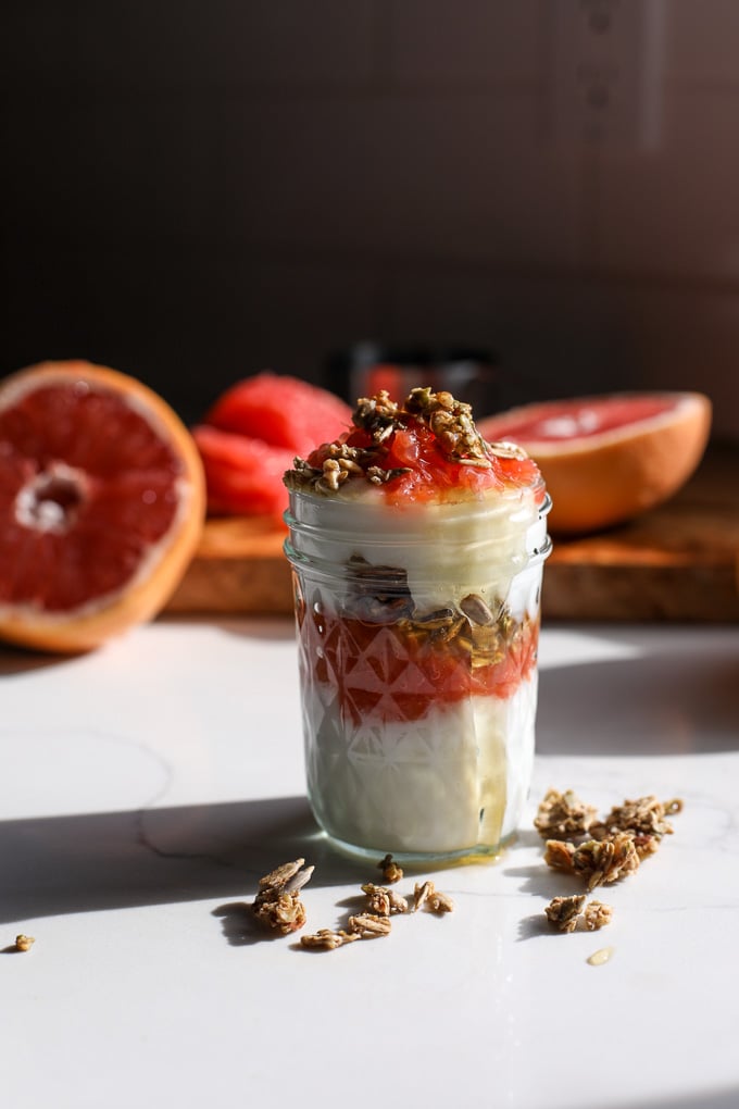 Grapefruit & Coconut Yogurt Parfait - Little Bits of Real Food