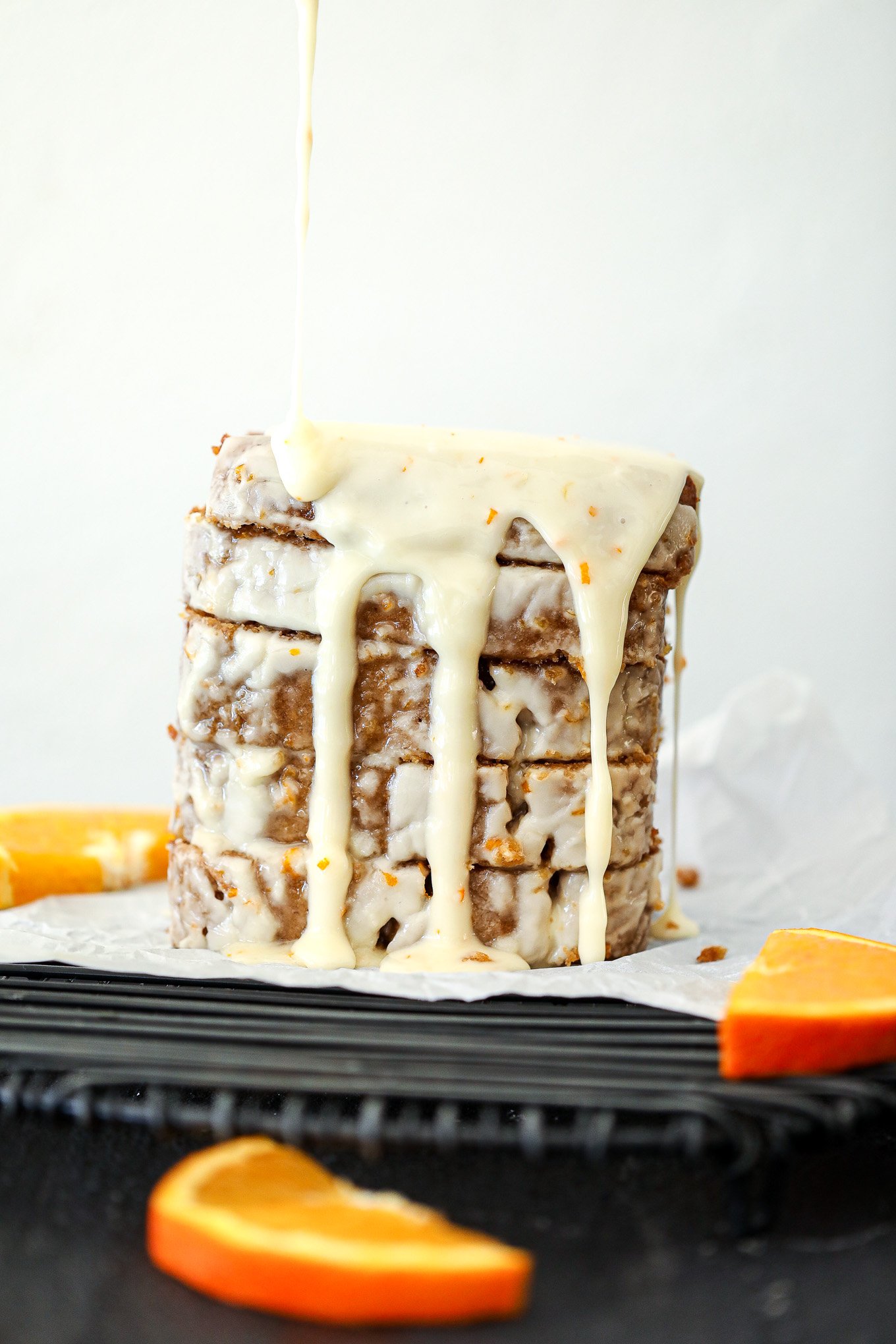 Orange Clove Almond Flour Loaf Cake - Little Bits of Real Food