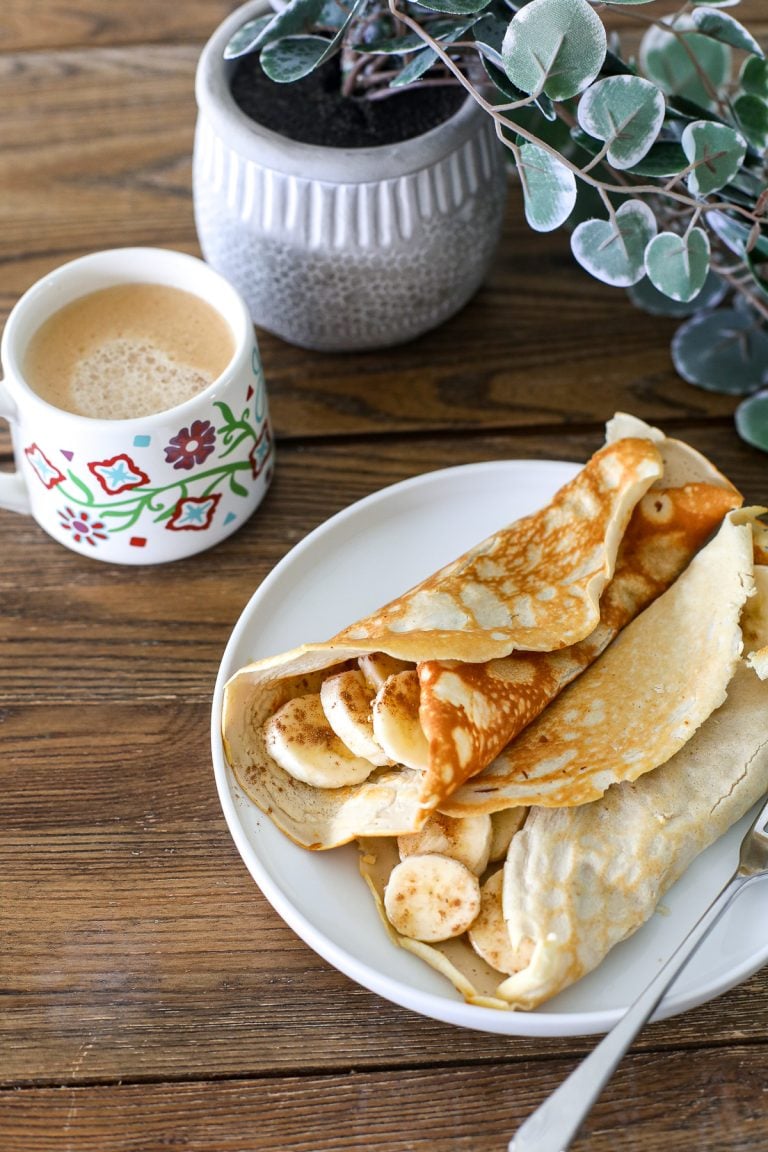 2 Ingredient Protein Crepes - Little Bits of Real Food
