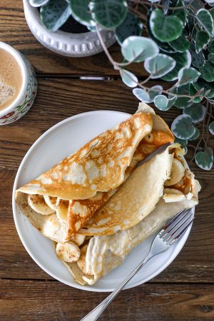 2 Ingredient Protein Crepes - Little Bits of Real Food