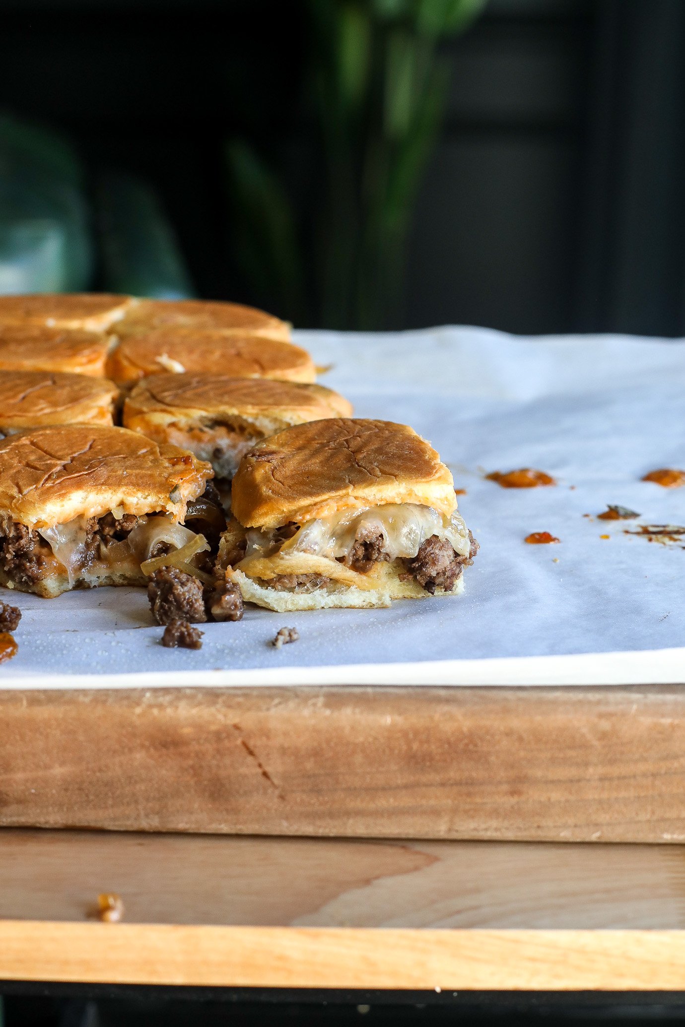 Patty Melt Sliders - Little Bits of Real Food