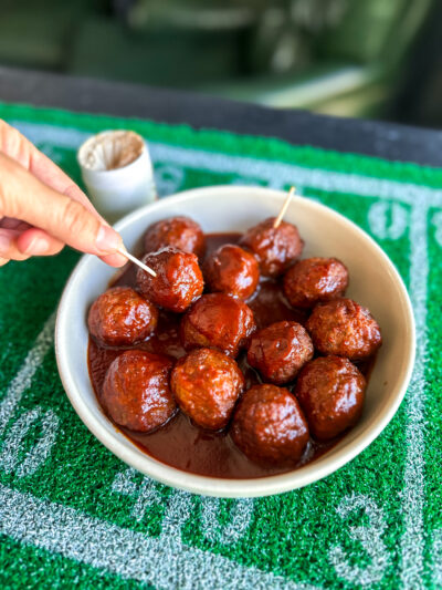 Bourbon Maple Meatballs - Little Bits of Real Food